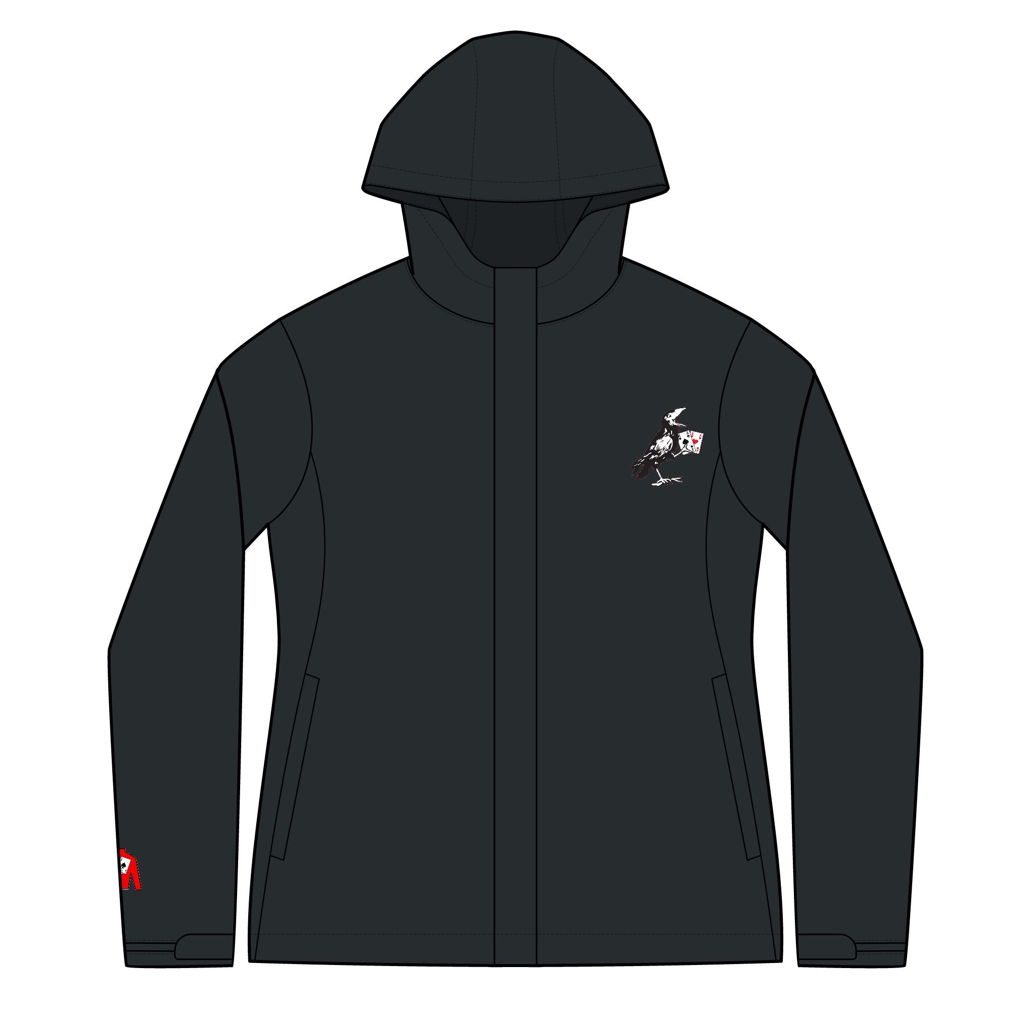Women's Arcadia Jacket - Rook Crow (chest) + Rook logo (back) + Silks ...