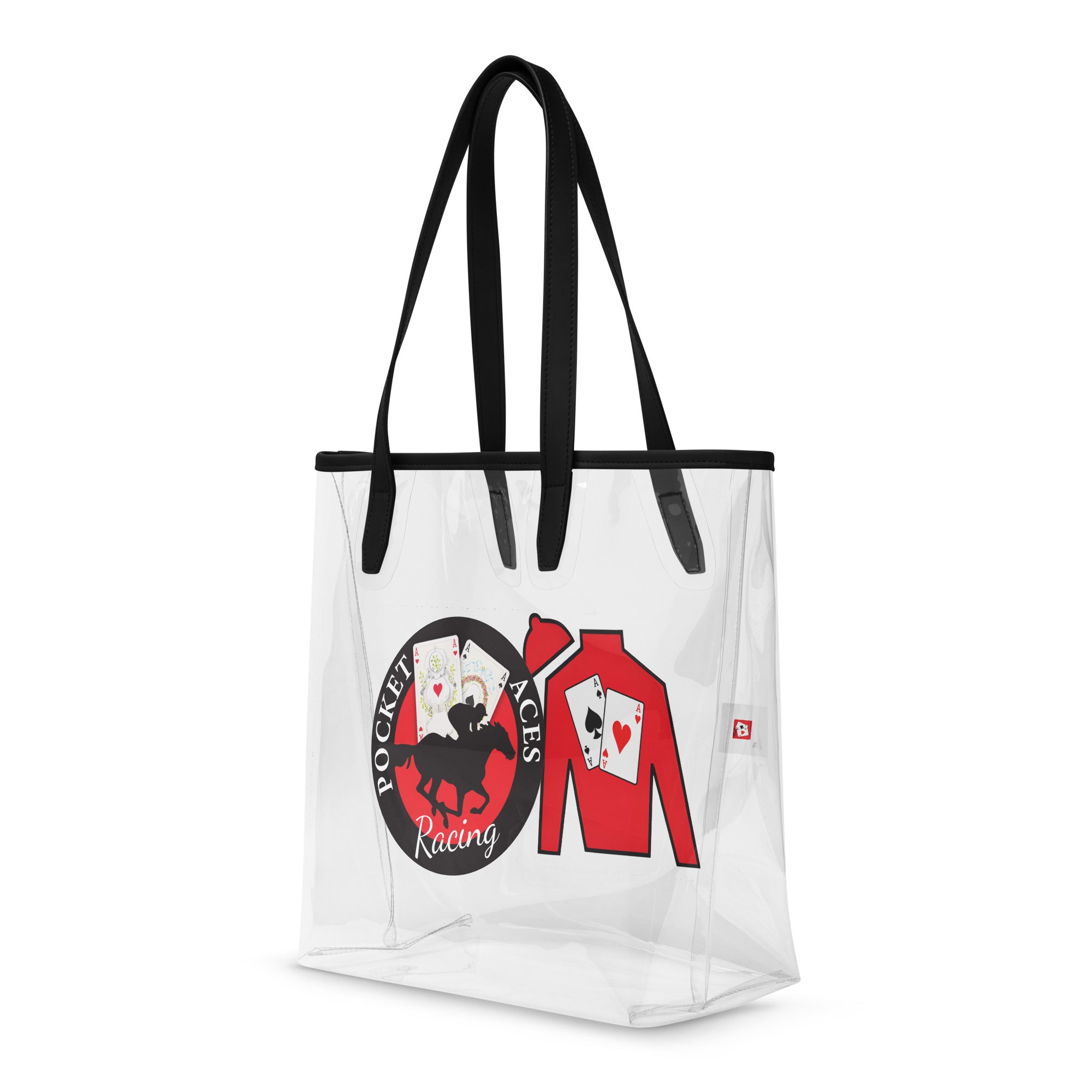 Clear tote bag - Classic logo + Silks logo – Wear The Winner's Circle ...